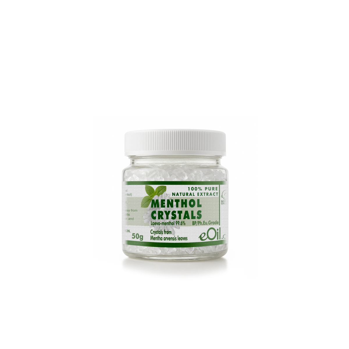 Pure Menthol Crystals 50g - Natural Essential Oil Base | eOil.co.za